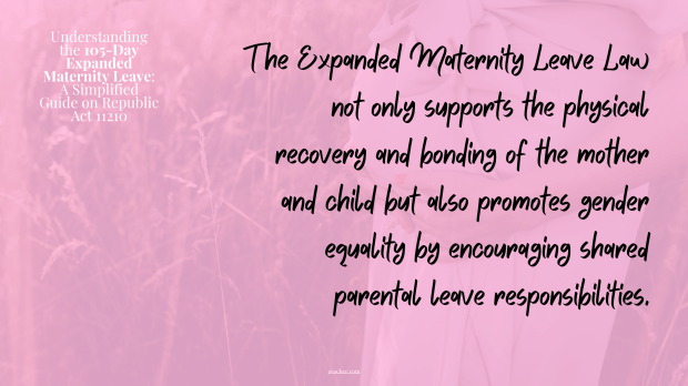 Understanding the 105-Day Expanded Maternity Leave: A Simplified Guide ...